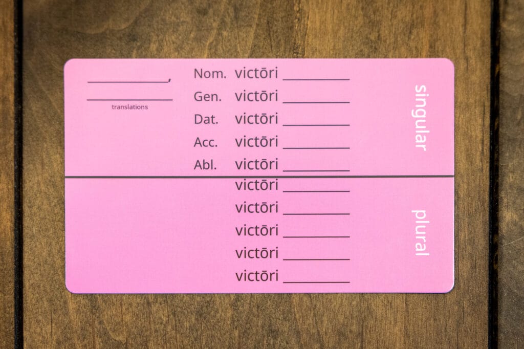 JAM with Latin Presents: Henle Lessons 1–15 Flashcards – Soul3Dlearning